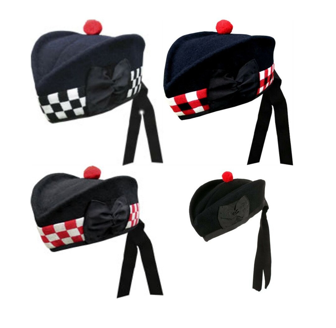 Scottish Glengarry Caps, Most Sizes With Different Colors Checker ...