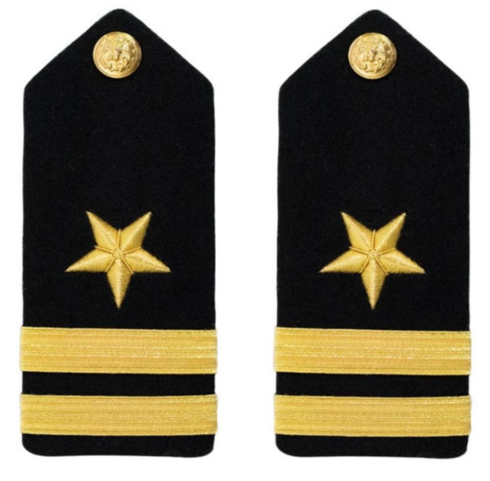 New US Navy Authentic Genuine Line Officers Hard Shoulder Boards Ranks ...