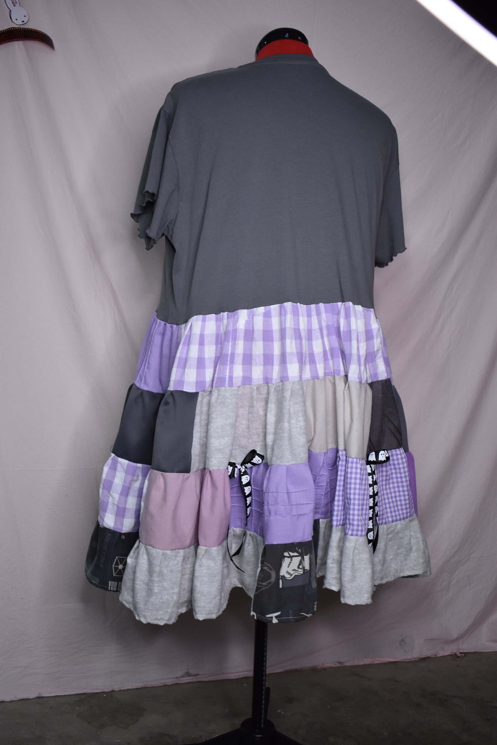 Tshirt Scrap Dress Believe in Purple - Etsy