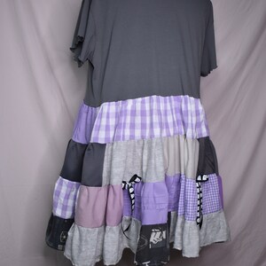 Tshirt Scrap Dress Believe in Purple - Etsy