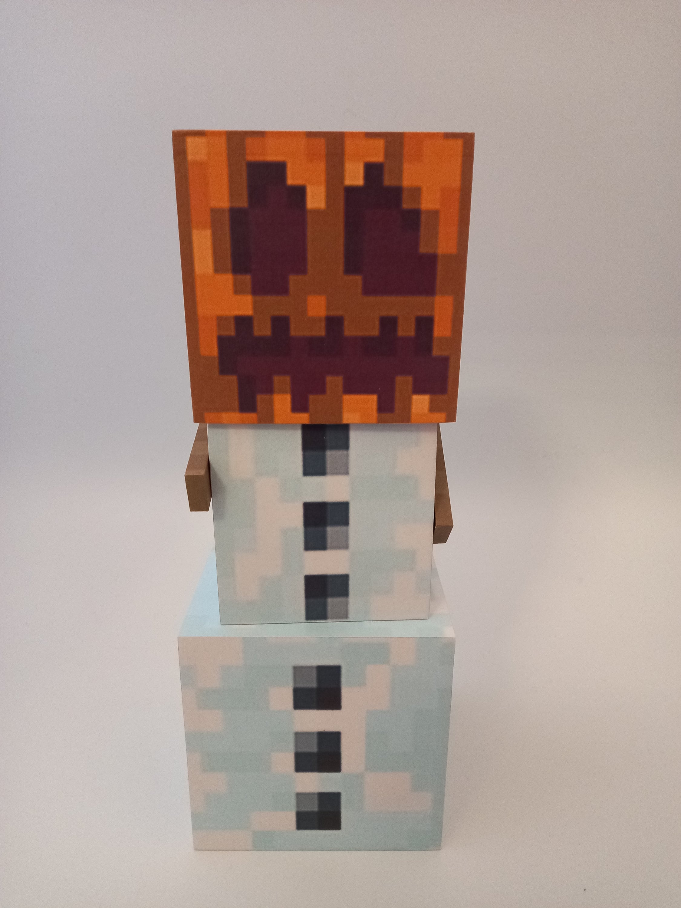 Minecraft Papercraft Snow Golem