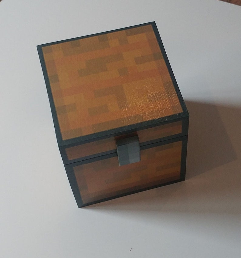 Handmade Wooden Popular Mining Game 8 Bit Gaming Classic Brown Chest - Etsy