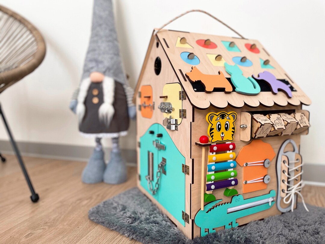 Busy House for Toddlers, Perfect Birthday Gift, Montessori Toy, Sensory ...