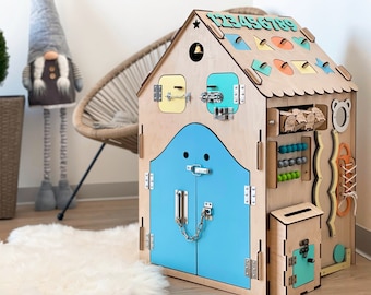 Busy Board House for Toddlers Perfect Birthday Gift | Etsy