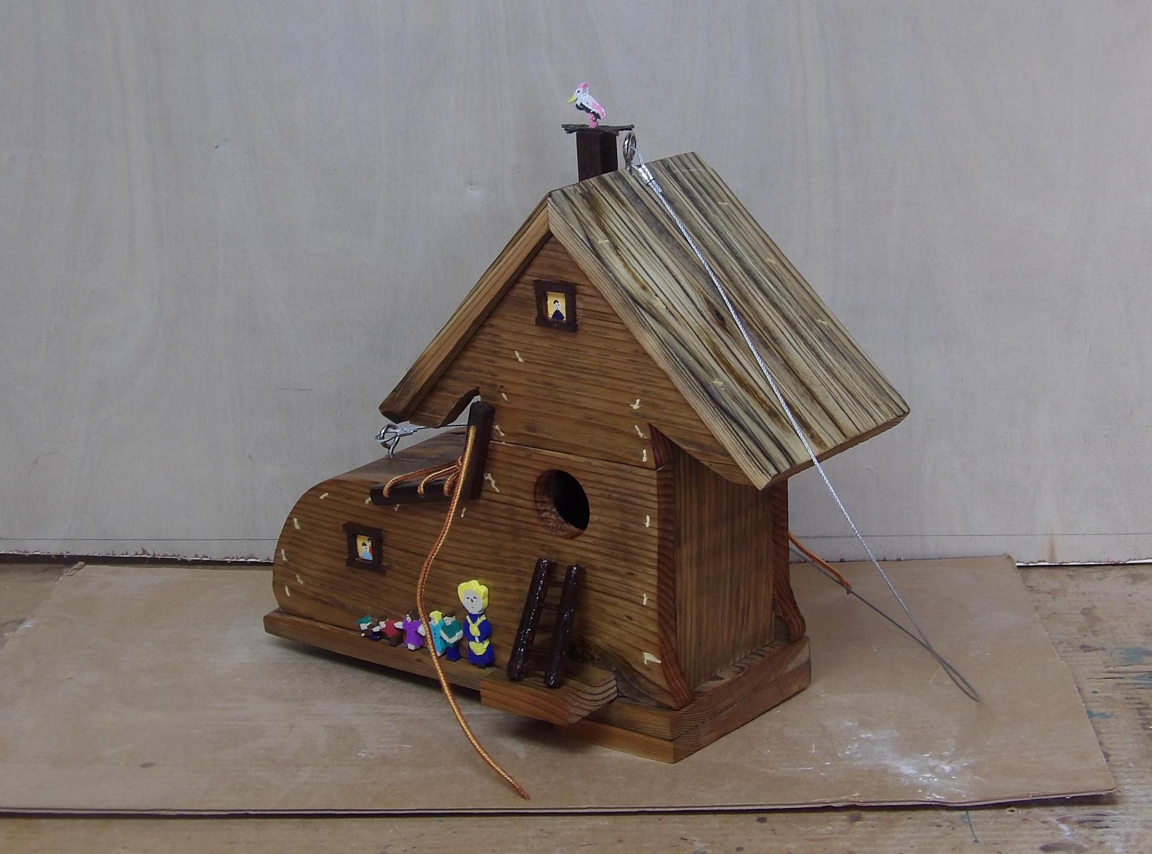 Handmade Shoe Birdhouse: Refurbished Wood, Decorative Bluebird House - Etsy