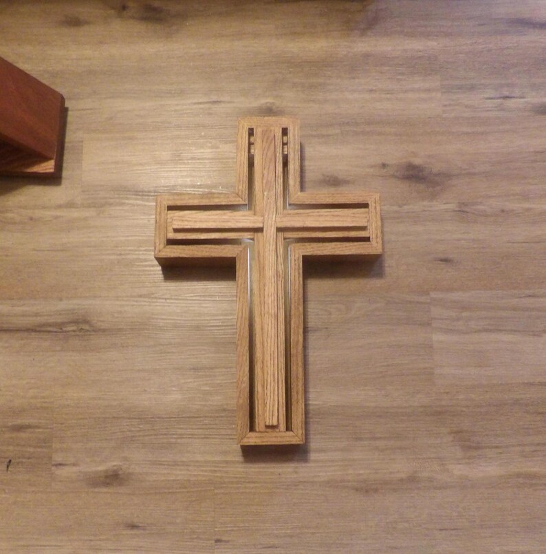 Handmade Battery-operated Lighted Cross With Remote Control Made From ...