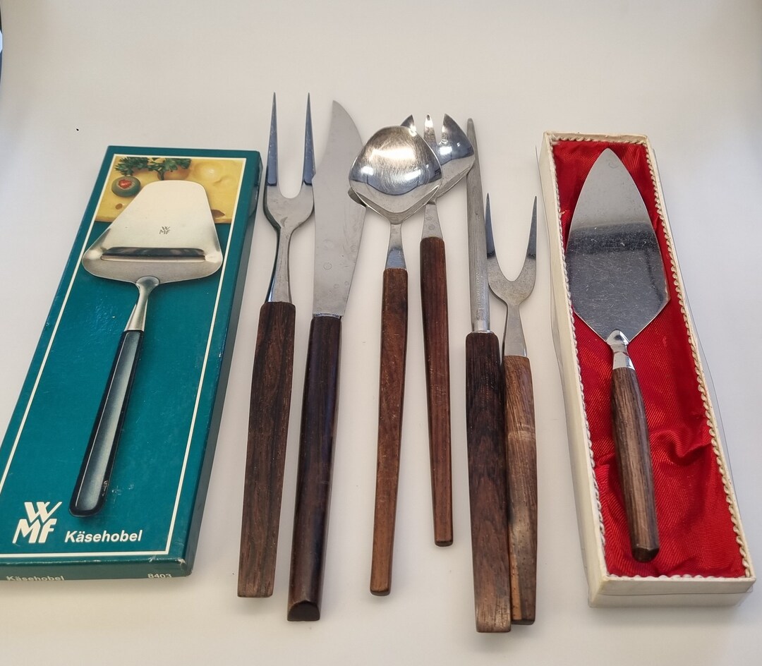 Teak Cutlery Ovp Danish Design WMF Teak Mid-century - Etsy