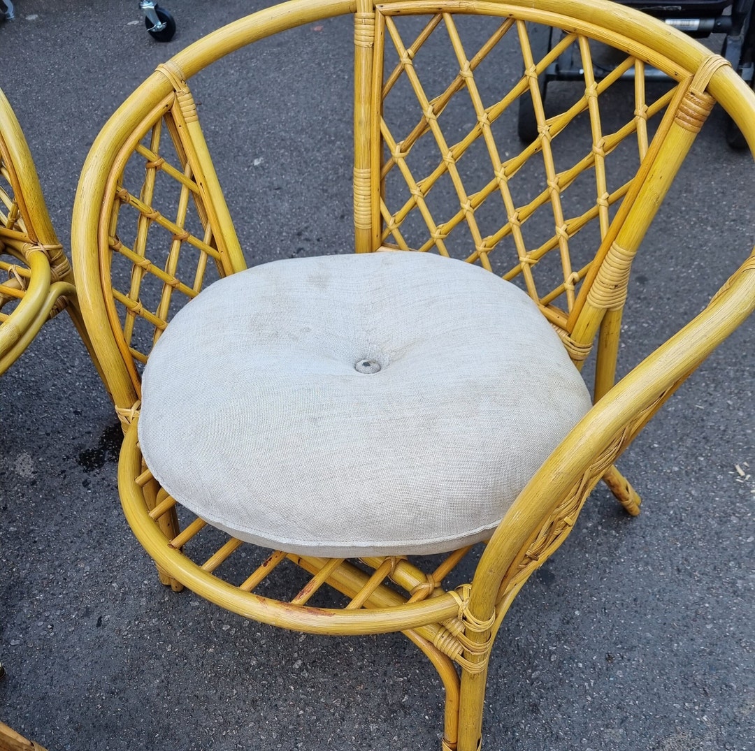 Ratan Chair Bamboo 60s Original Rarity - Etsy