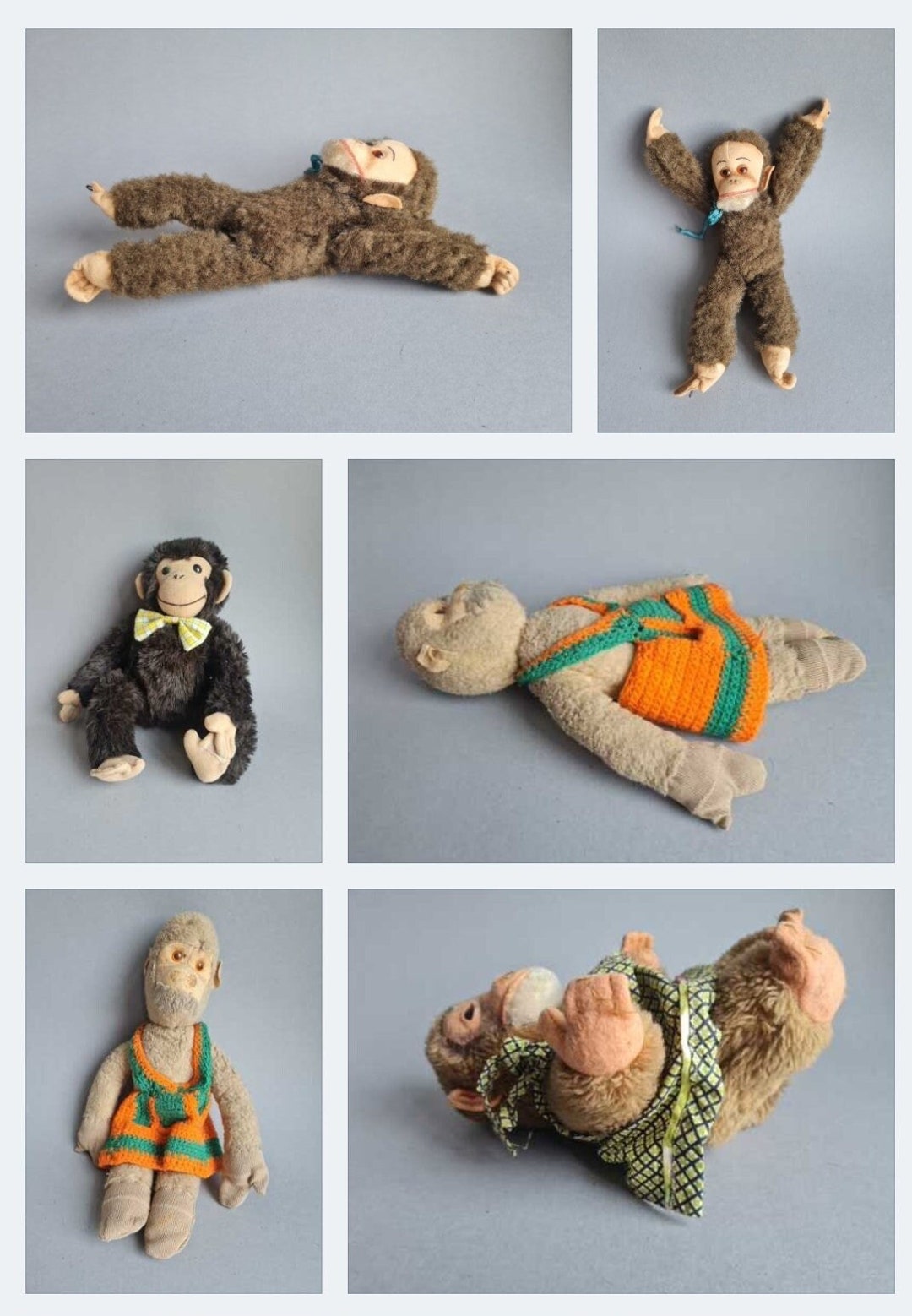 Plush Toy Jocko I Monkey Chimpanzee STEIFF Vintage 60s - Etsy