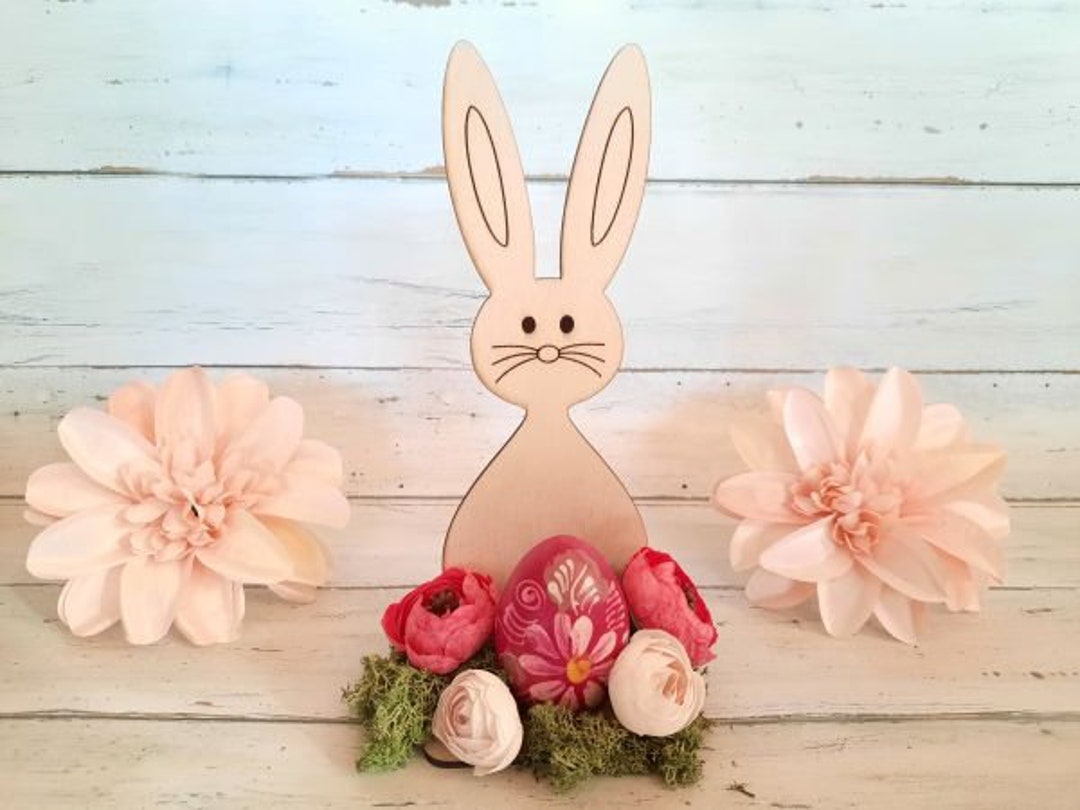 Osterhase mit Eihalter digitale lasergeschnittene Dateien, digitale SVG ...