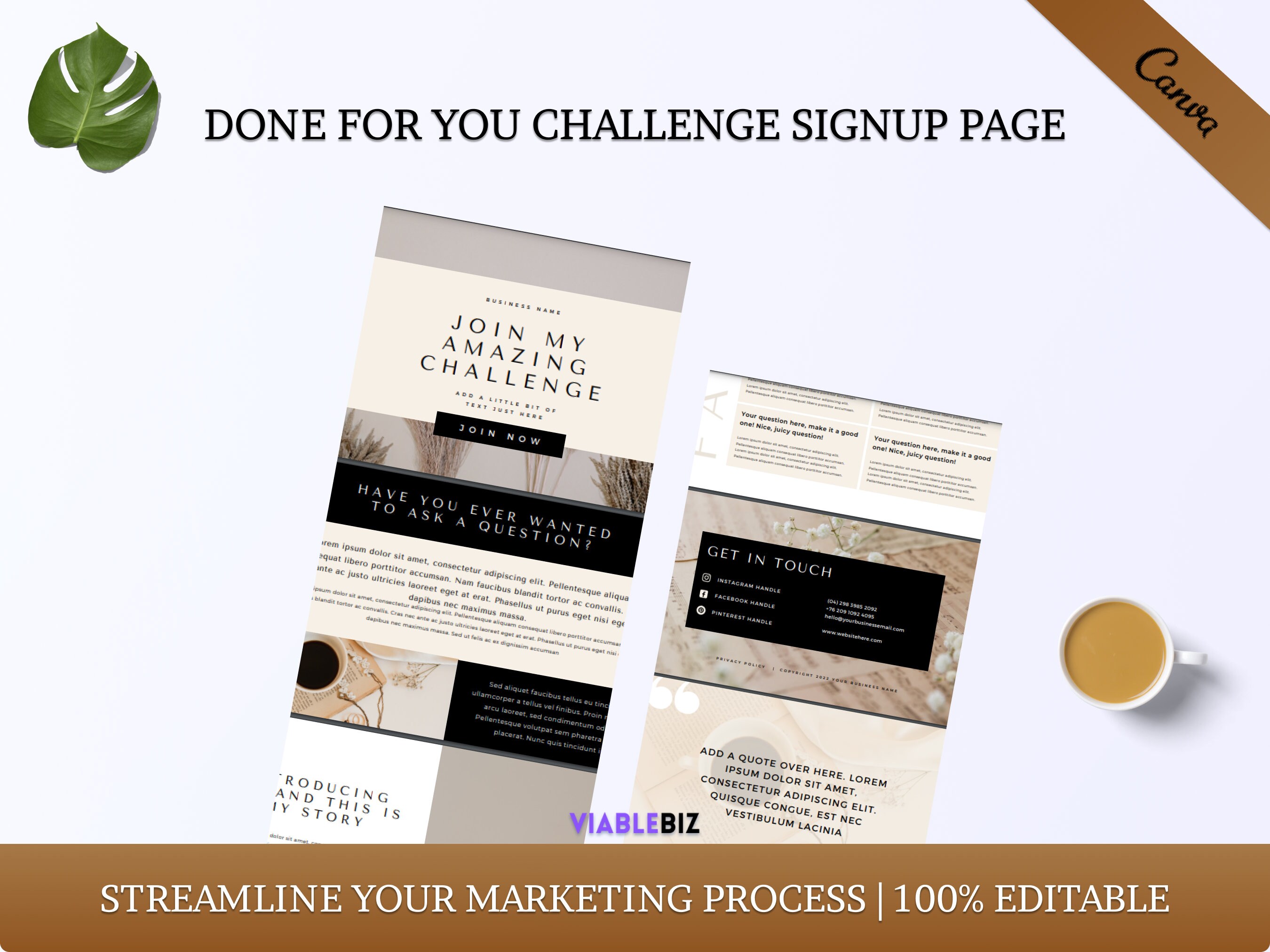Challenge Template, Coach Challenge Bundle, Challenge Slidedeck, Coach ...