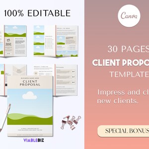Client Proposal Template, Virtual Assistant Template, Business Proposal ...