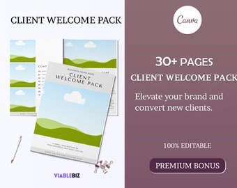 Virtual Assistant Welcome Kit, VA Proposal Template Canva, New Client Packet, Onboarding Canva ...