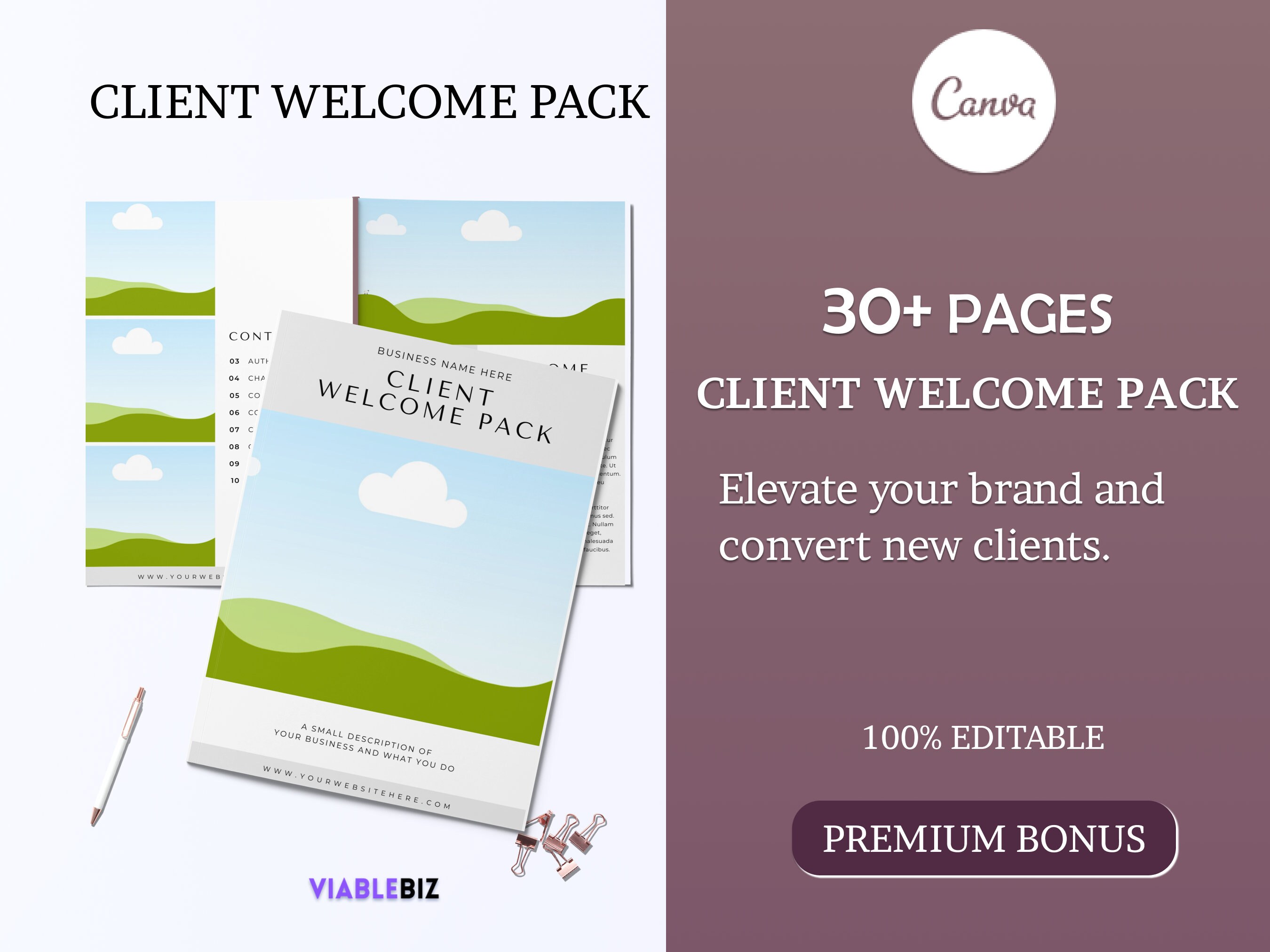 Client Welcome Packet, Virtual Assistant Welcome Packet, Client Welcome ...