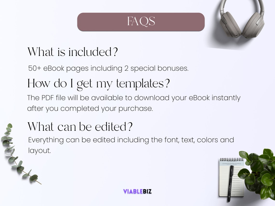 Ebook Template Canva Lead Magnet, Editable Freebie Template, Canva ...