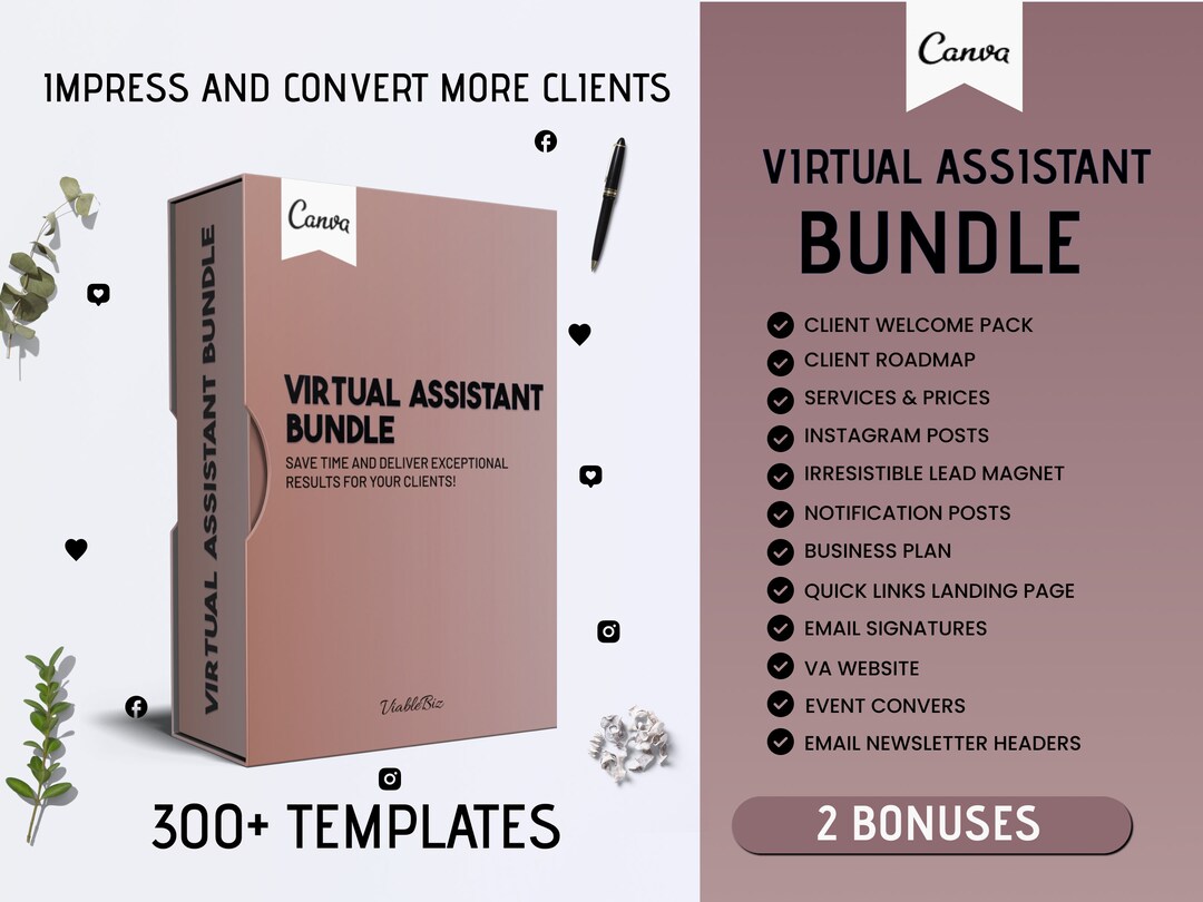 Full Virtual Assistant Bundle, Client Welcome Pack, Virtual Assistant ...