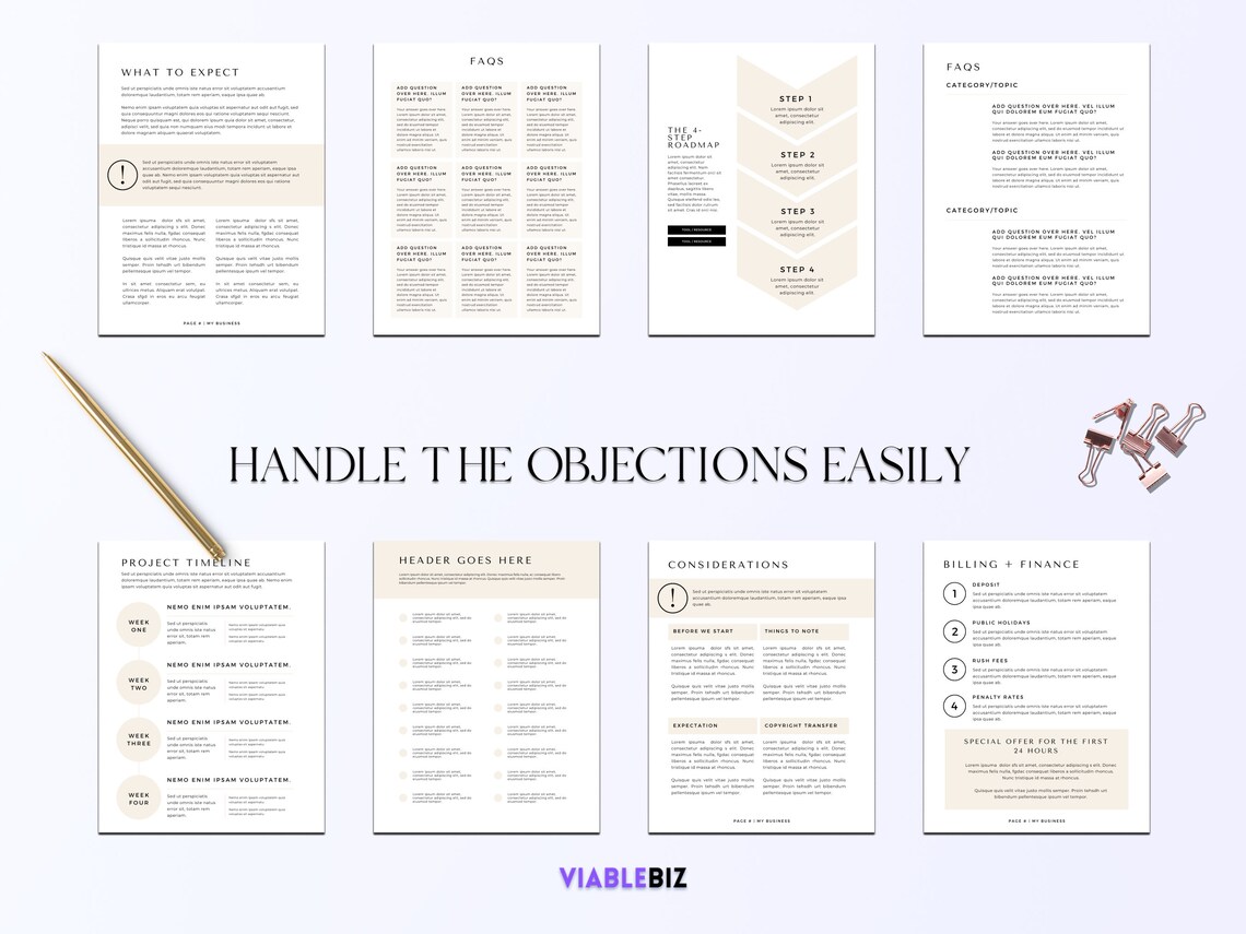 Client Proposal Template, Virtual Assistant Template, Business Proposal ...