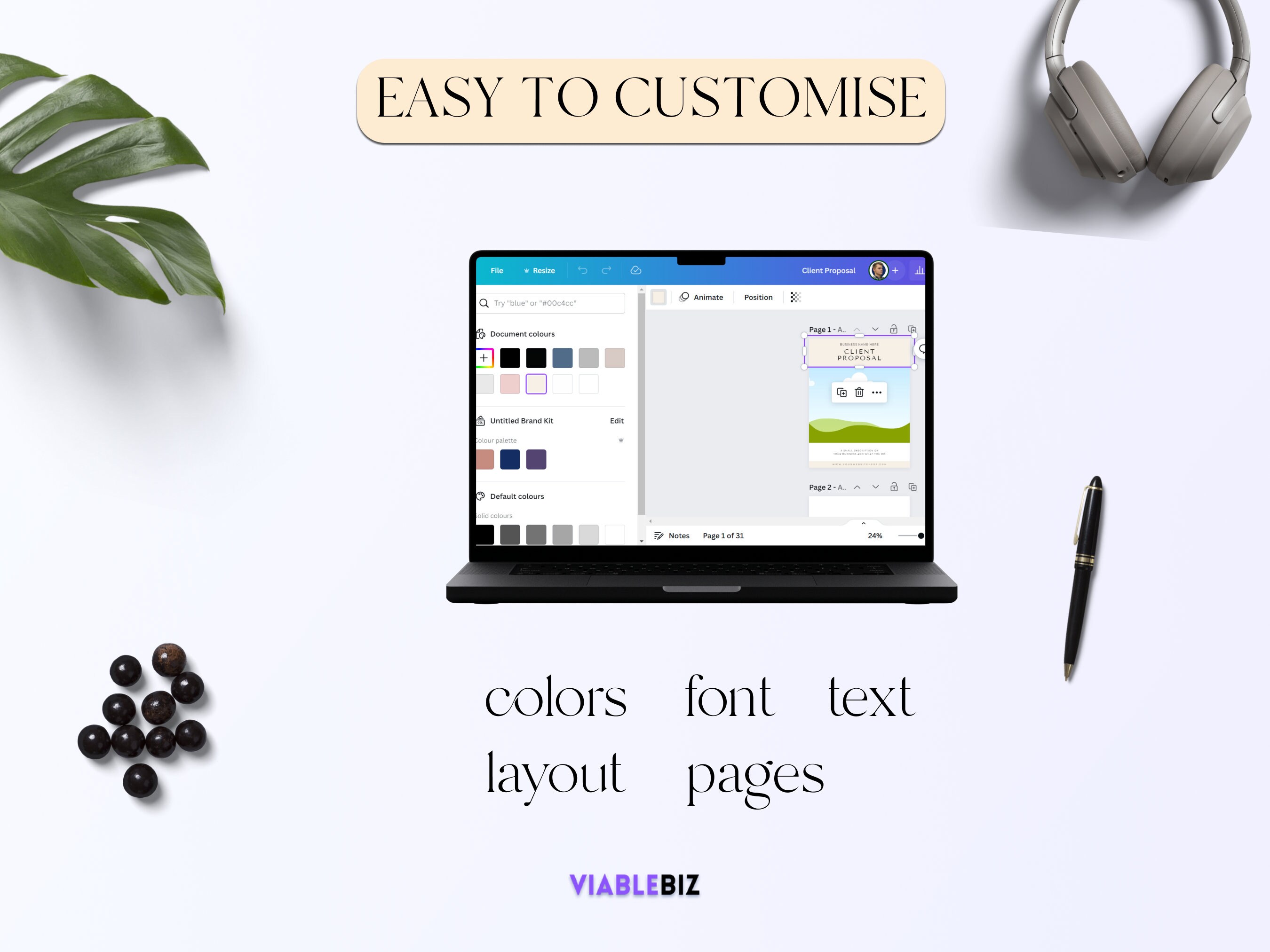 Client Proposal Template, Virtual Assistant Template, Business Proposal ...