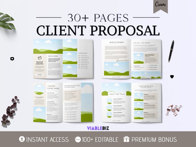 Virtual Assistant Proposal, Client Welcome Pack, Business Proposal ...