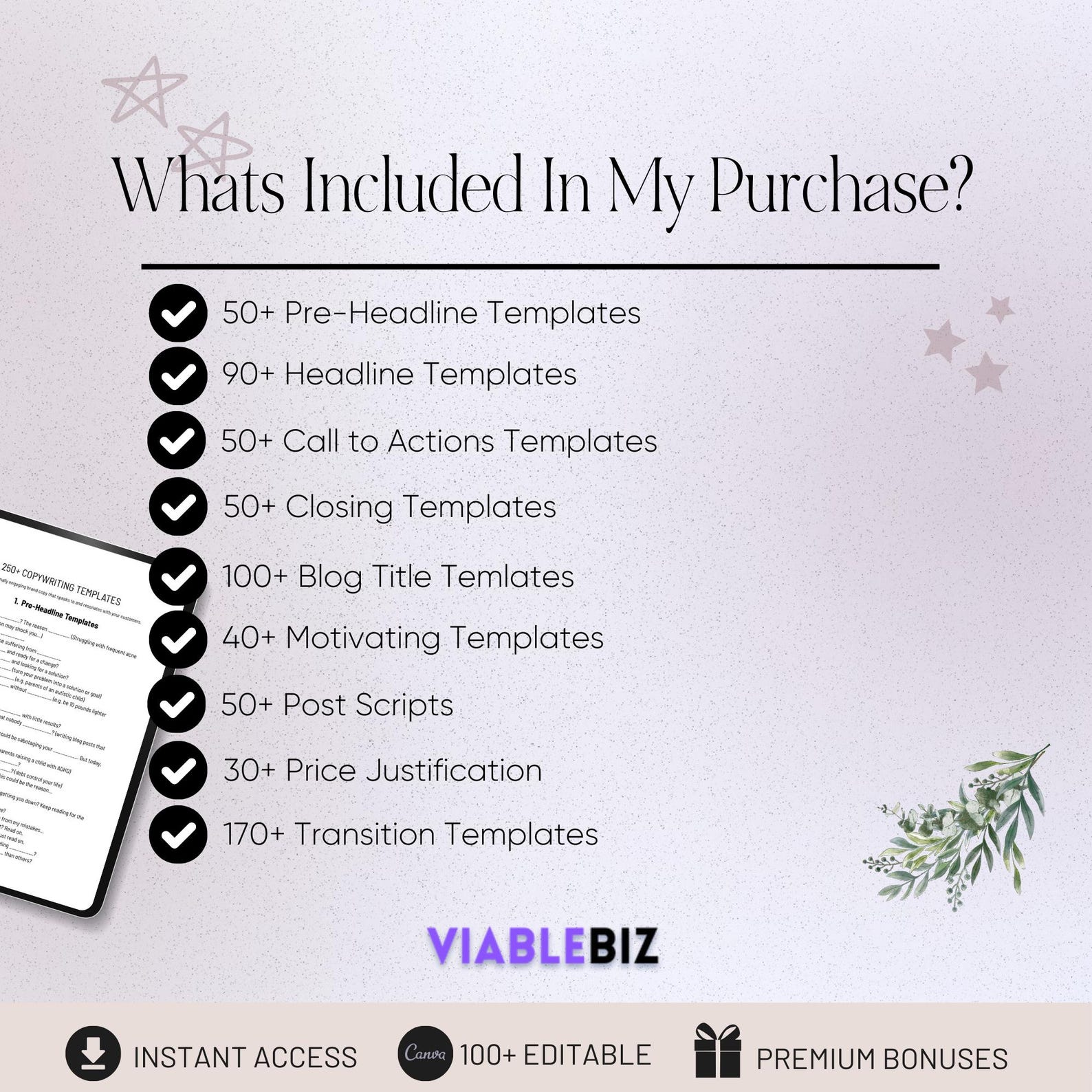 Bundle of Copywriting Templates, Copywriting Scripts, Done for You ...