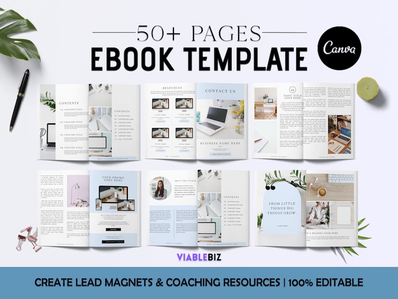 Ebook Template, Workbook Template, Freebie Template, Canva Workbook Template, Eook Bundle, Lead ...