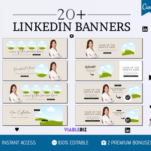 20 Linkedin Banners, Linkedin Cover Templates, Linkedin Banner Mockup ...