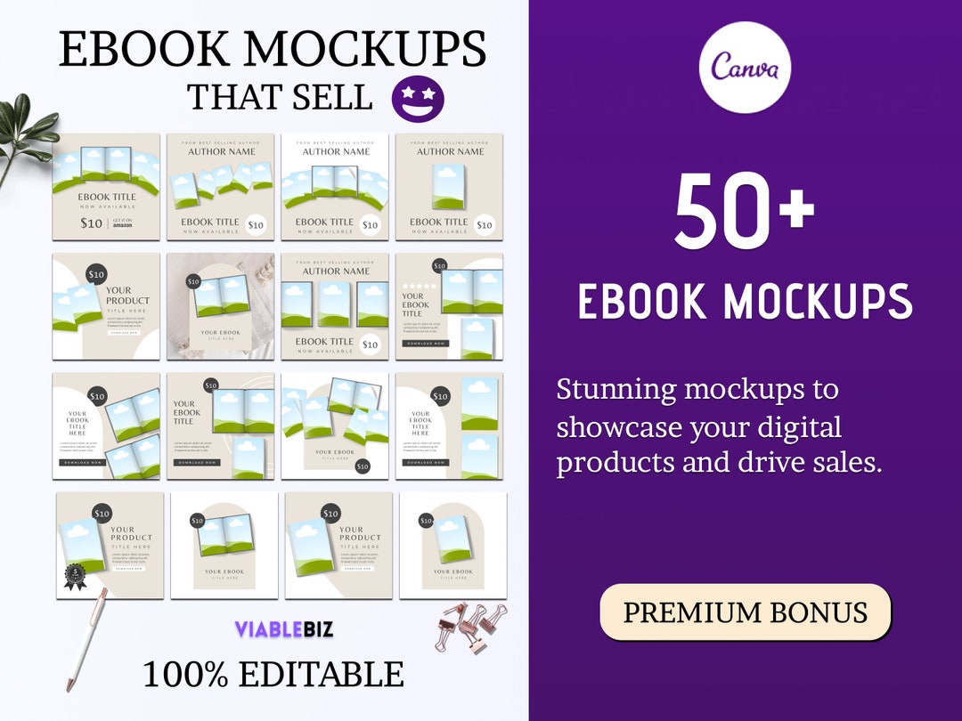 50 Ebook Mockups, Mockup Templates, Magazine Mockup, Ebook Template ...