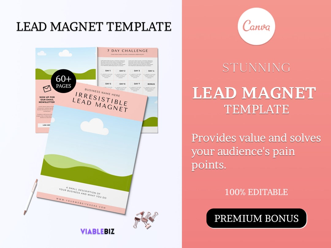 Lead Magnet Template, Coaching Template, Lead Magnet Canva Template ...