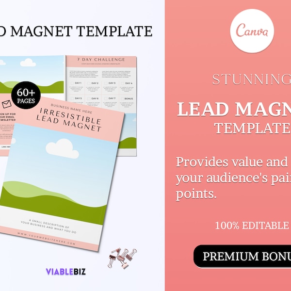 Lead Magnet Template - Etsy