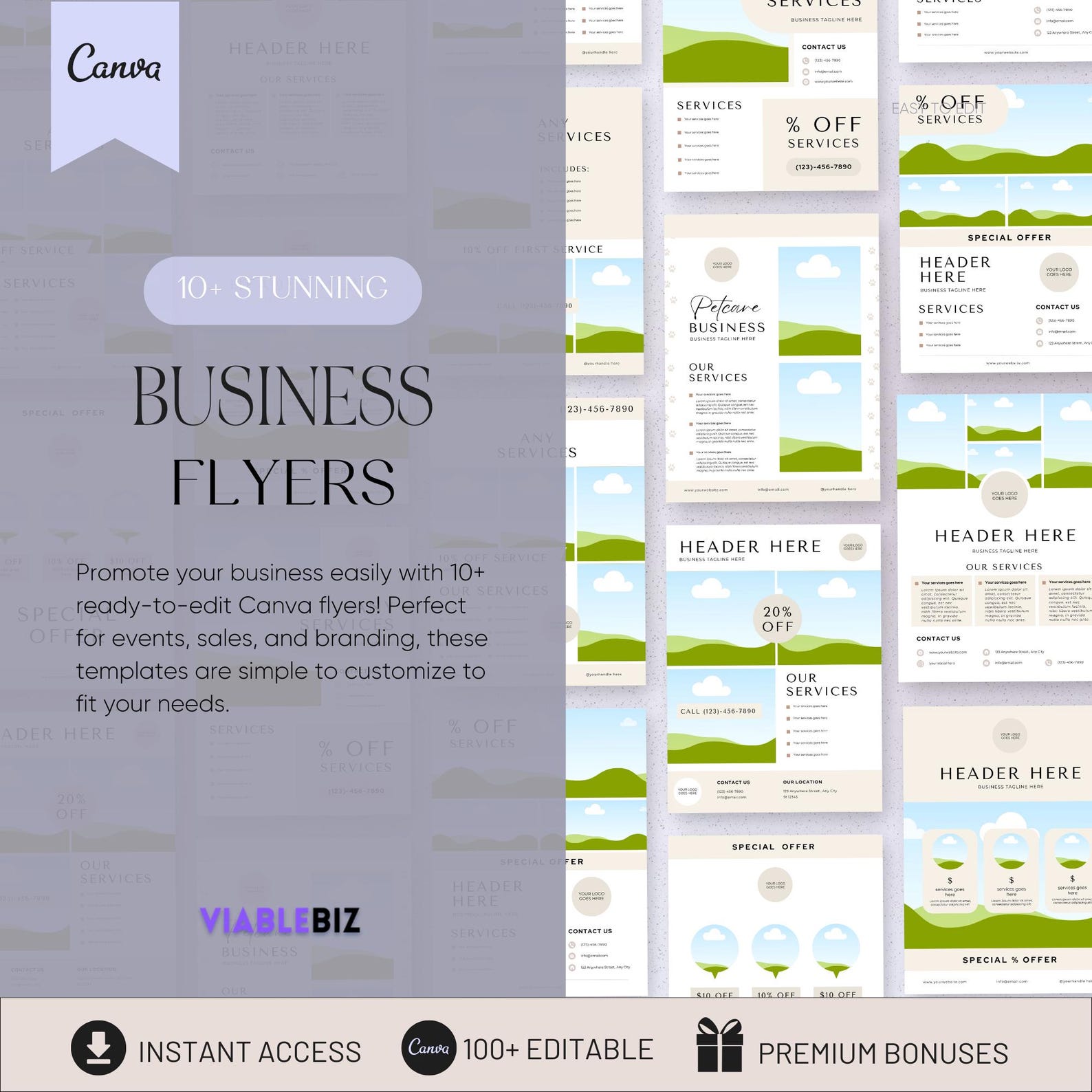 Business Flyer, Marketing Flyer Template, Canva Flyer, Small Business ...