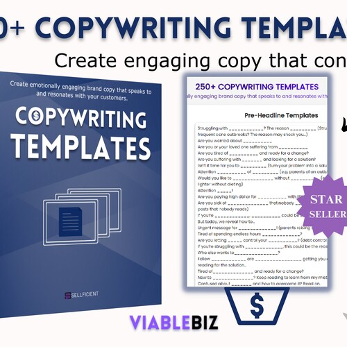 Bundle of Copywriting Templates Copywriting Scripts Done for - Etsy