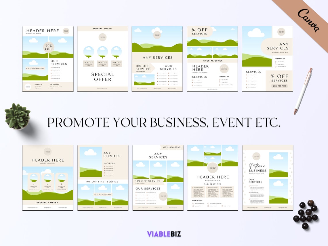 Business Flyer, Marketing Flyer Template, Canva Flyer, Small Business ...