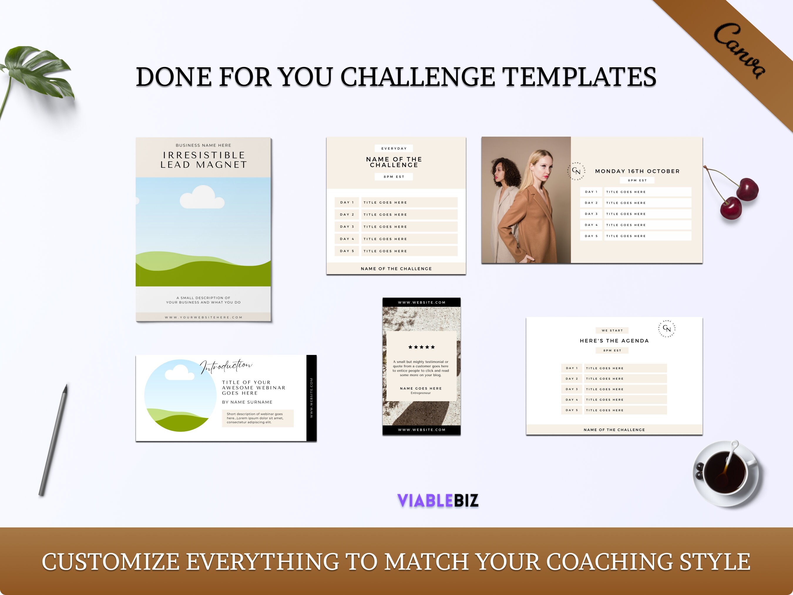 Challenge Template, Coach Challenge Bundle, Challenge Slidedeck, Coach ...