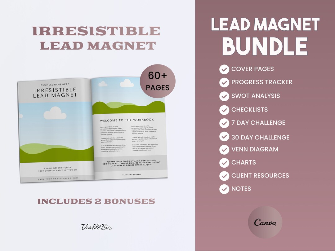 Lead Magnet Template Coaching Template Lead Magnet Canva Template Lead ...