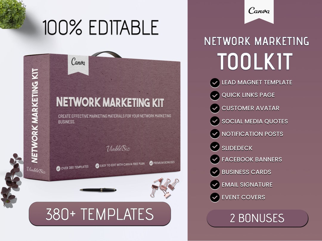 Network Marketing Bundle, MLM Social Media Templates, Network Marketing ...
