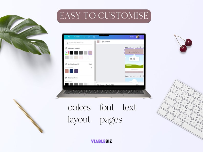 Ebook Template Canva Lead Magnet, Editable Freebie Template, Canva ...