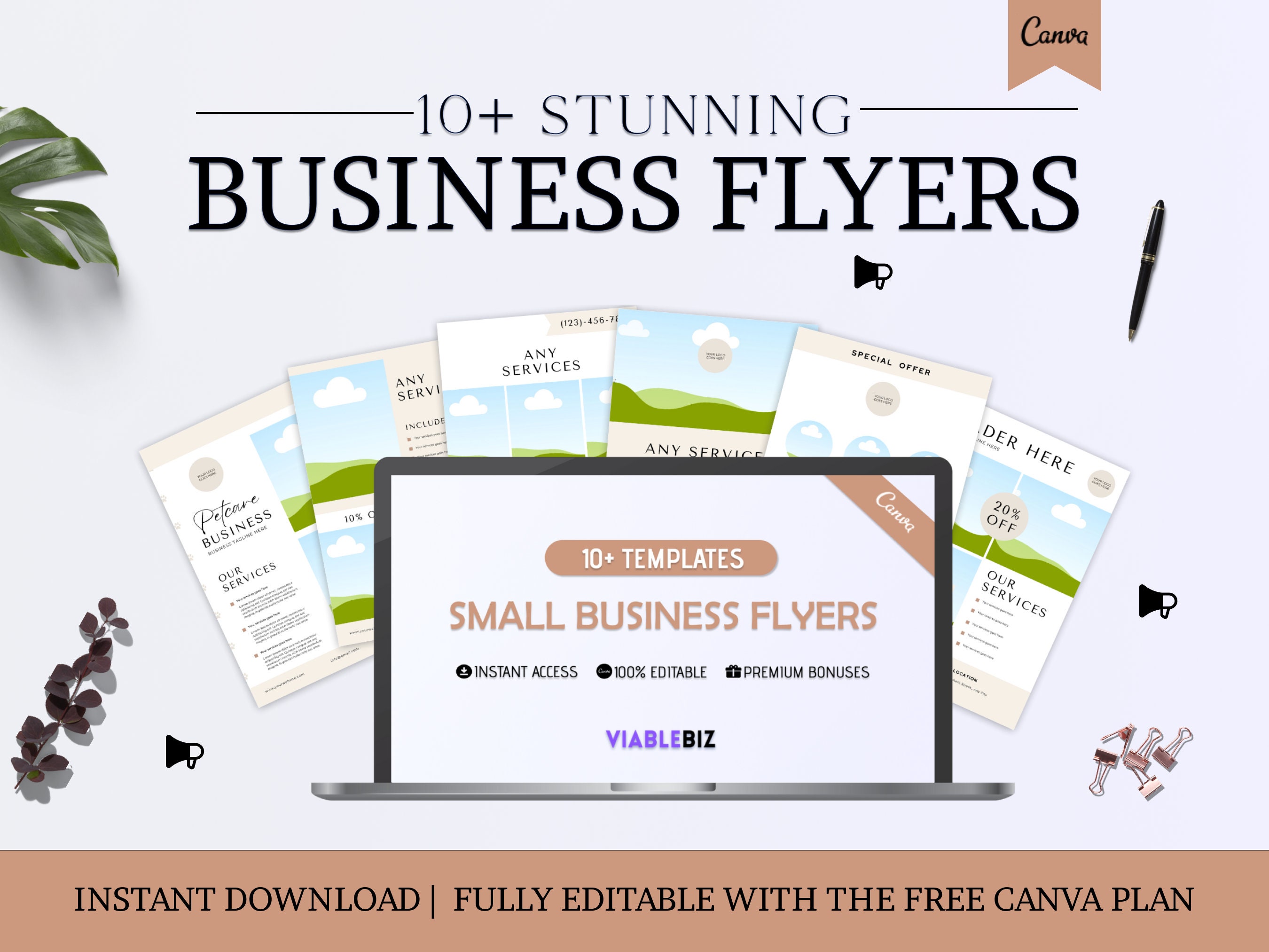 Business Flyer, Marketing Flyer Template, Canva Flyer, Small Business ...