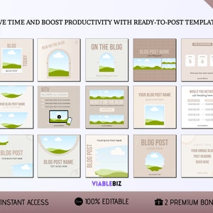 Instagram Blog Templates, Instagram Post Templates, Instagram Blog ...