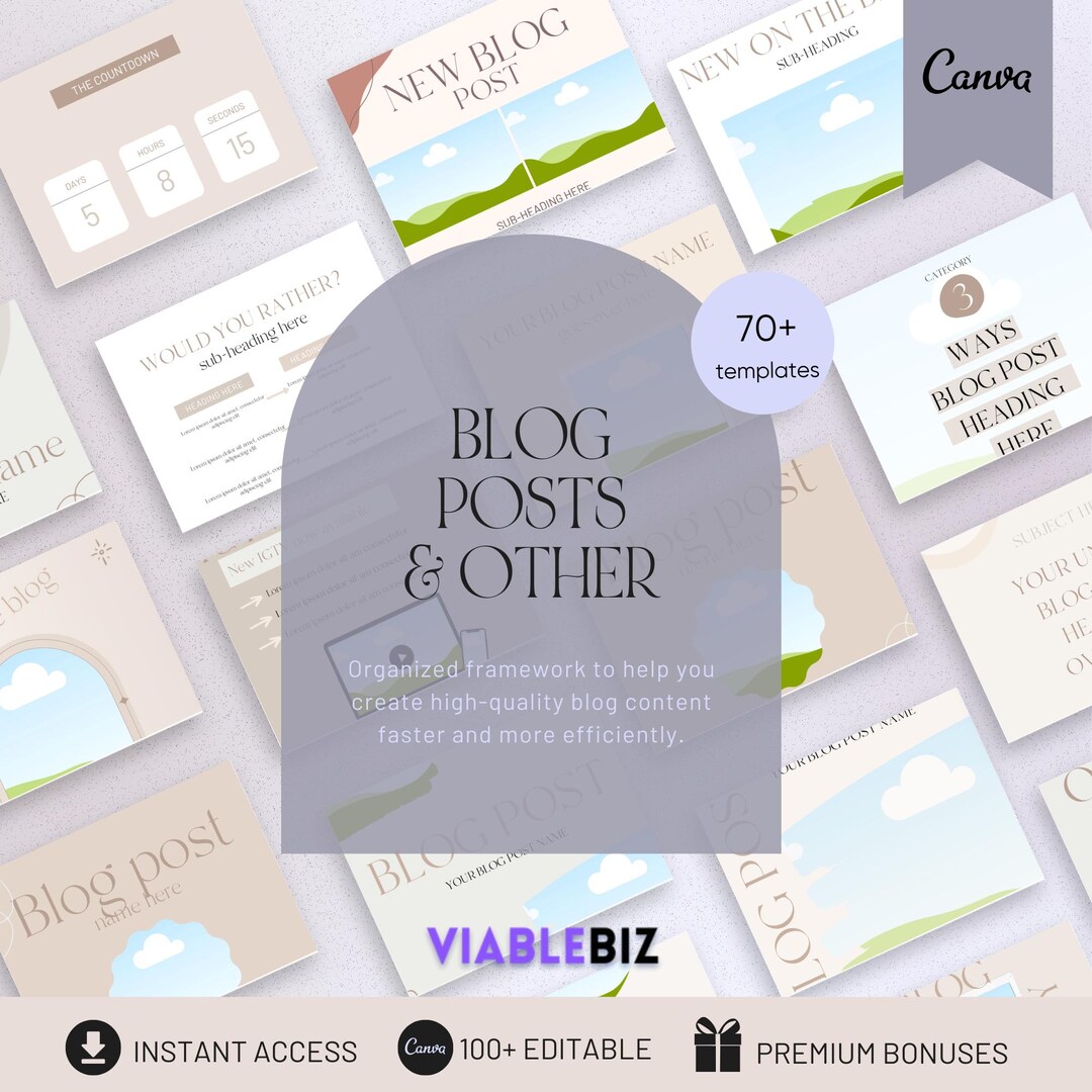 Instagram Blog Templates, Instagram Post Templates, Instagram Blog ...