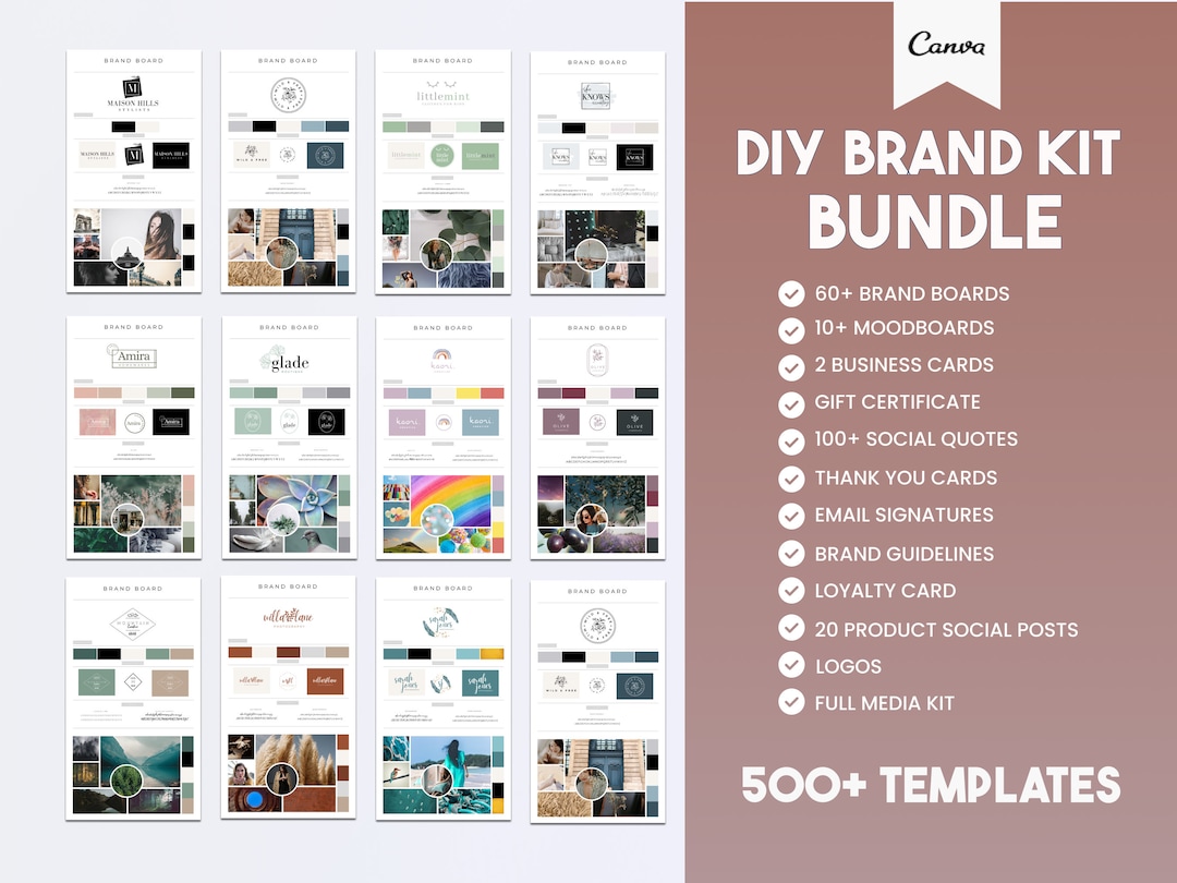 500 Branding Package Templates, DIY Branding Kit, Business Marketing ...