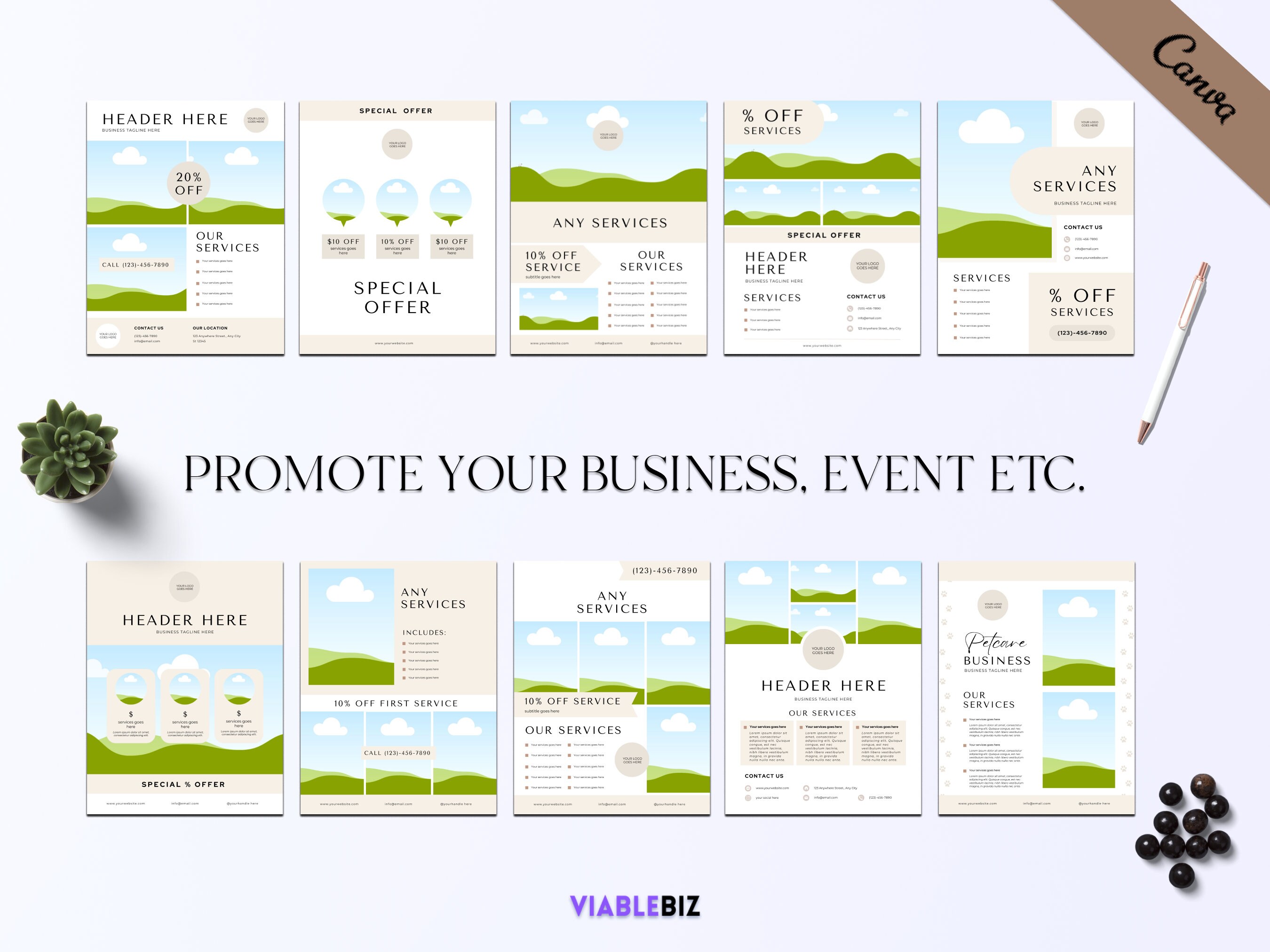 Business Flyer, Marketing Flyer Template, Canva Flyer, Small Business ...