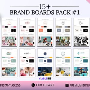 Branding Kit Template, Brand Boards, Business Branding Boards, Logo Kit ...