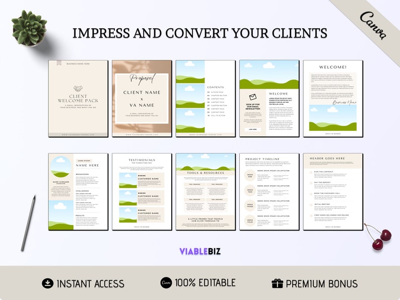 Client Welcome Packet Template, Virtual Assistant Welcome Packet, New ...