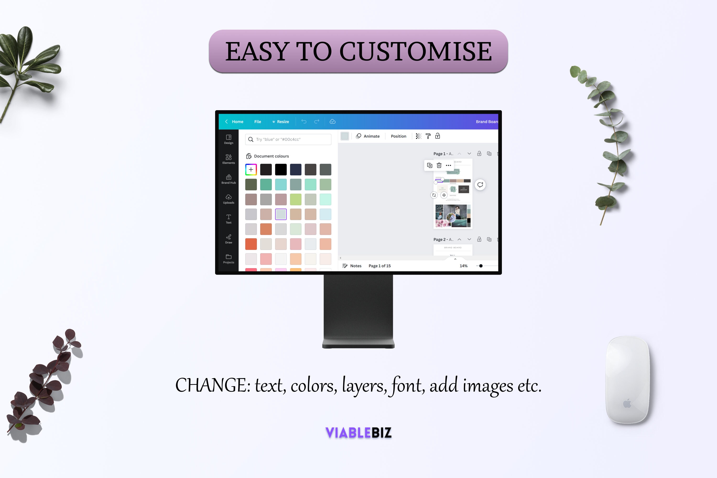 Branding Kit Template, Brand Boards, Business Branding Boards, Logo Kit ...