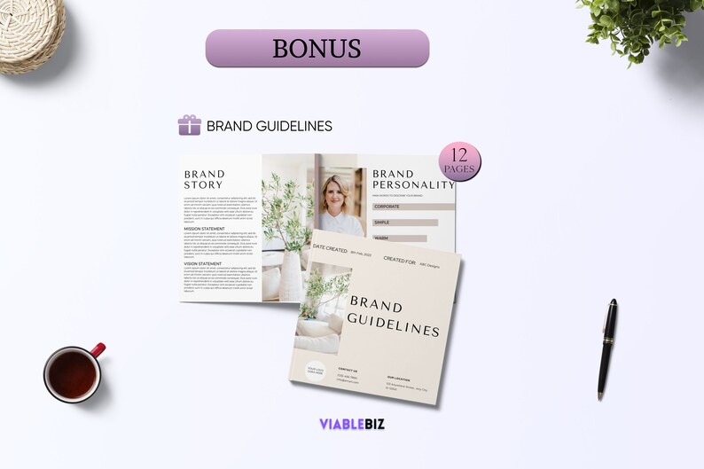 Branding Kit Template, Brand Boards, Business Branding Boards, Logo Kit ...