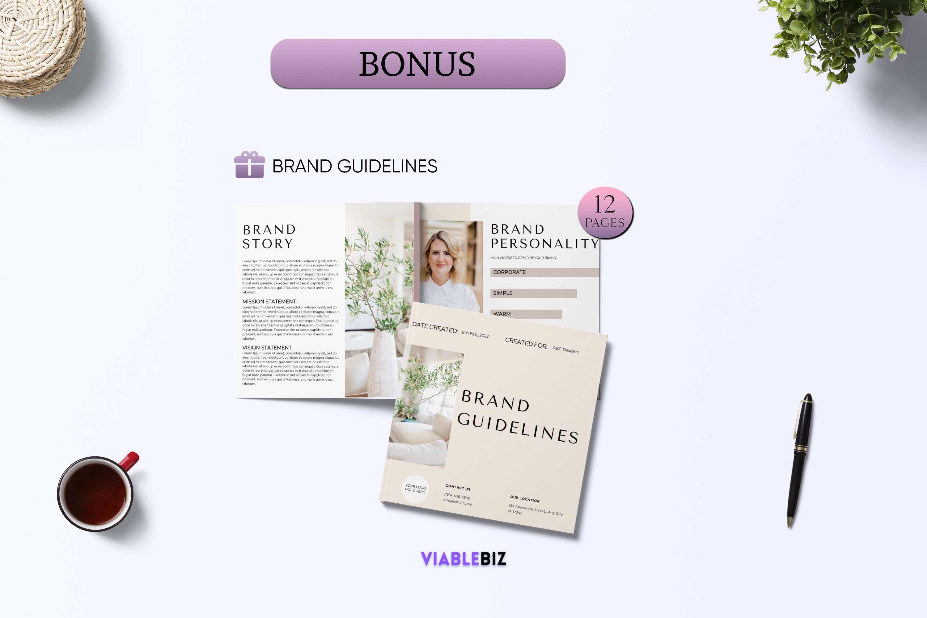 Branding Kit Template, Brand Boards, Business Branding Boards, Logo Kit ...