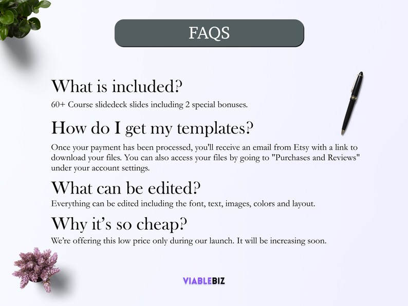 Course Slide Deck, Course Creator Presentations Template, Pitch Deck ...