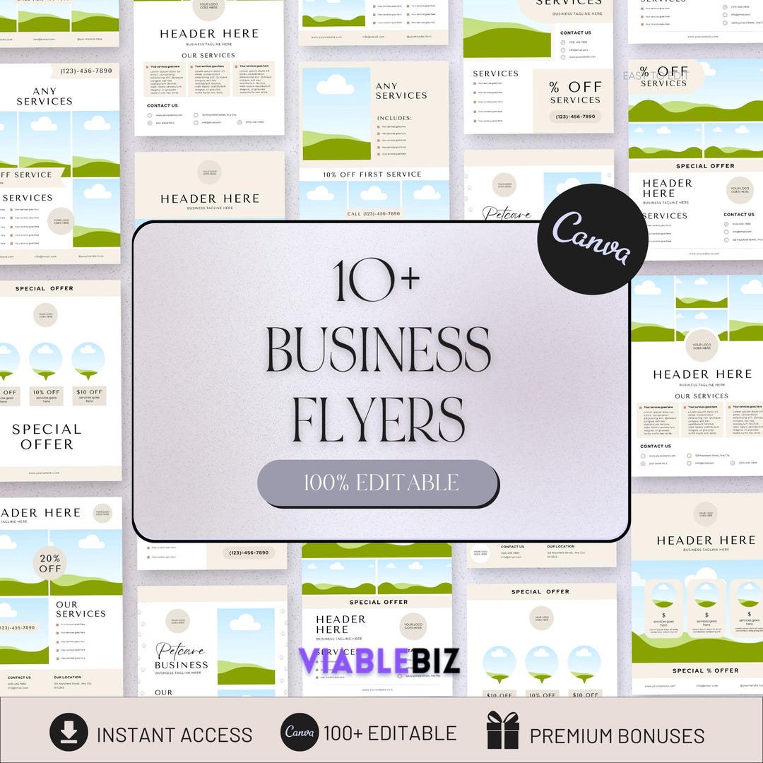 Business Flyer, Marketing Flyer Template, Canva Flyer, Small Business ...