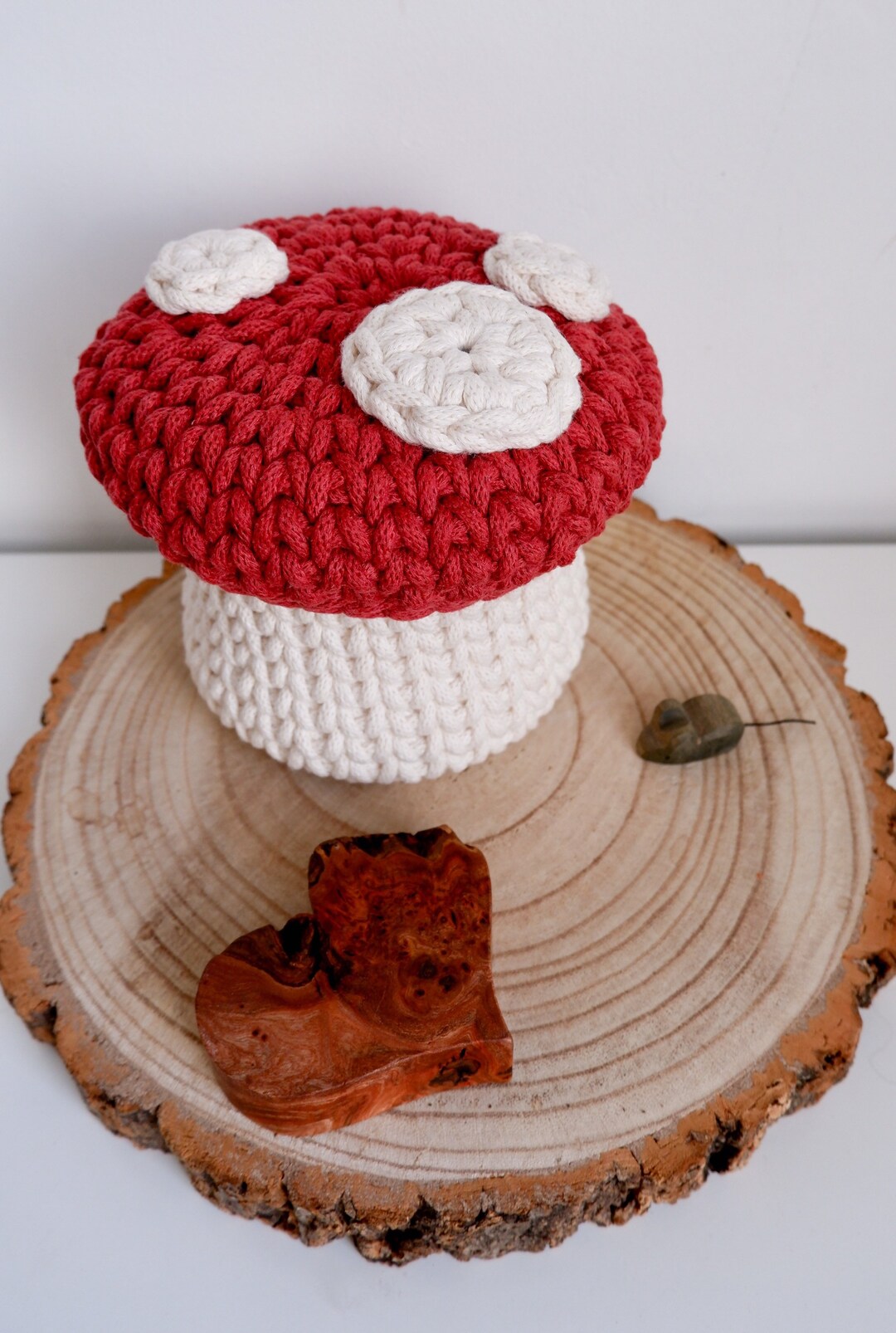 Toadstool Basket - Etsy UK