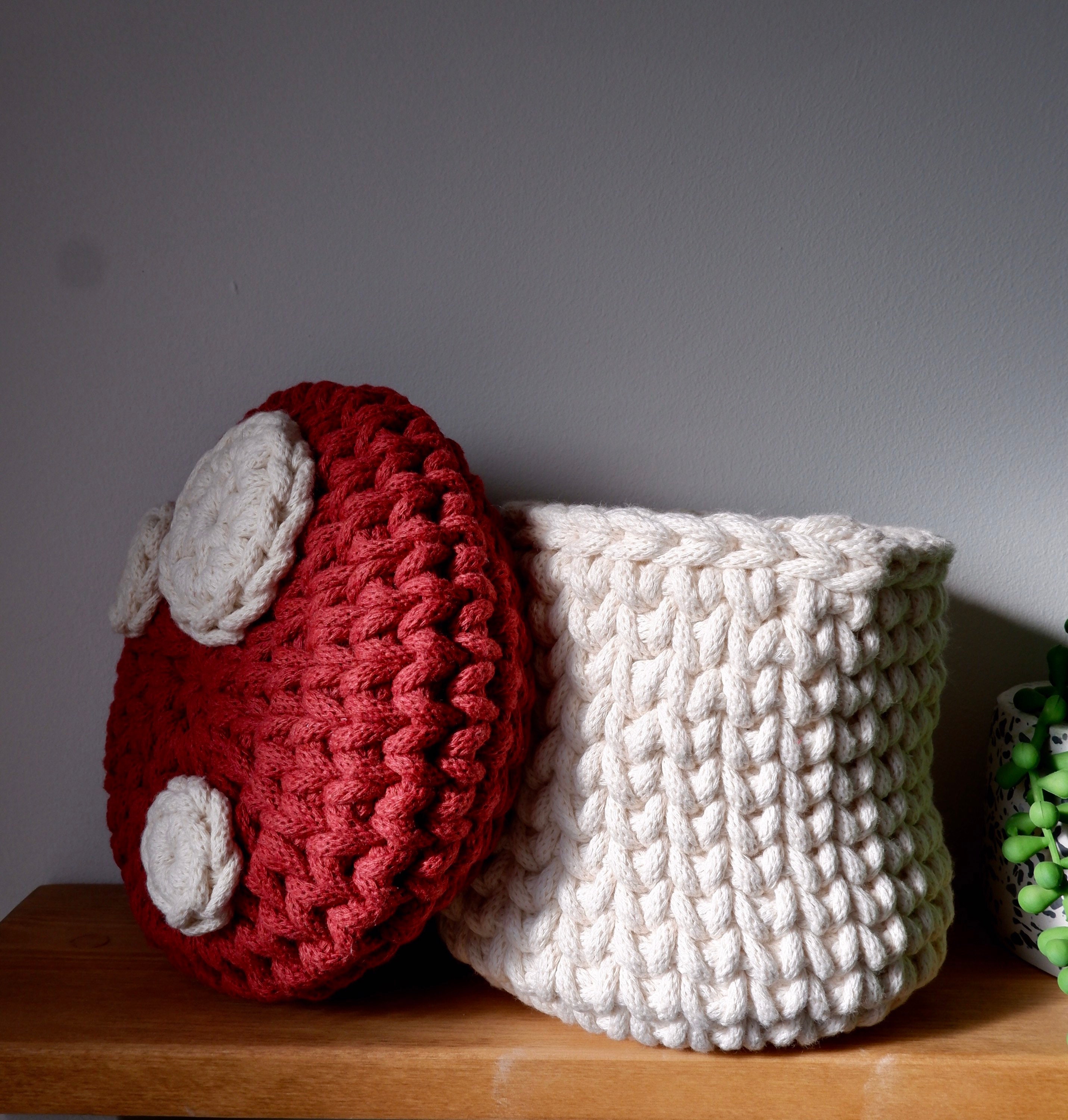 Toadstool Basket - Etsy UK